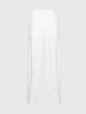 Fabiana Filippi Wide-leg Trousers In Stretch Viscose Blend - White