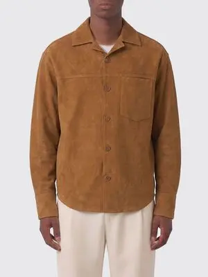 AMI Paris Suede Shirt - Brown