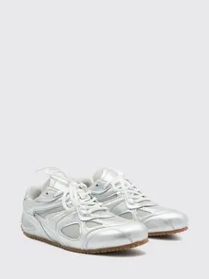 Axel Arigato Slow Runner Low Top Laminated Leather And Mesh Sneakers