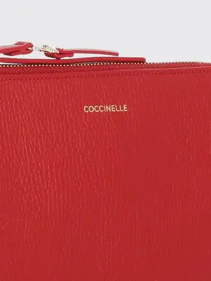 COCCINELLE C-easy Hammered Leather Pouch - Red