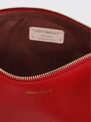 COCCINELLE C-easy Hammered Leather Pouch - Red
