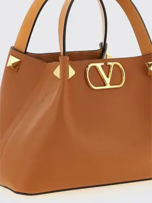 Valentino Garavani Vlogo Signature Leather Bag - Brown