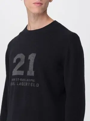 Karl Lagerfeld Crew Neck Graphic Pullover
