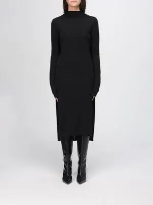 TOTEME Long Sleeve High Neck Midi Dress