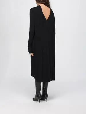 TOTEME Long Sleeve High Neck Midi Dress