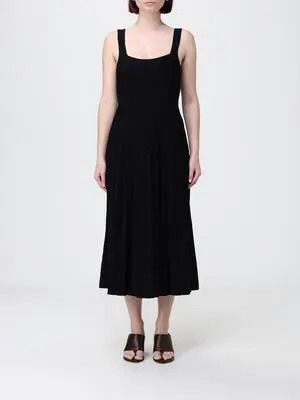 Staud Ellison Stretch Jersey Midi Dress - Black