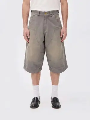 WILLY CHAVARRIA Cotton Denim Shorts - Grey