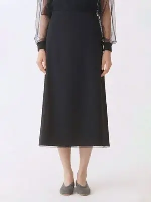 Fabiana Filippi Midi Skirt In Viscose Blend - Blue