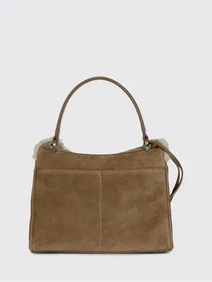 Balenciaga Rodeo Mini Shearling Handbag With Removable Shoulder Strap