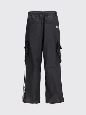 Y3 Nylon Cargo Pants With 3 Stripes Detail