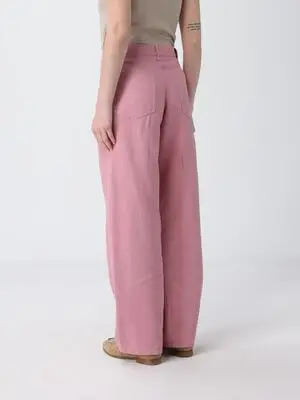 Max Mara Cotton And Linen Trousers - Peony