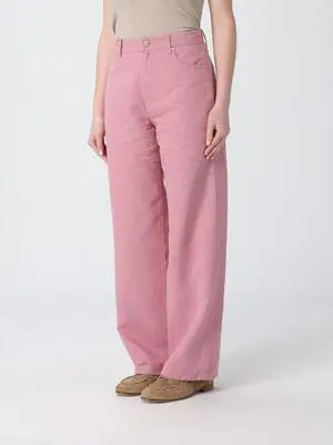 Max Mara Cotton And Linen Trousers - Peony