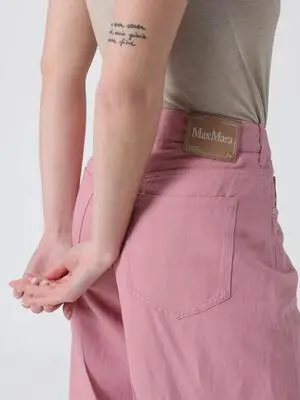 Max Mara Cotton And Linen Trousers - Peony