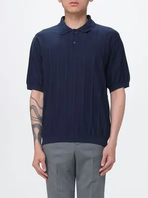 Paul & Shark Cotton Knit Polo Shirt - Blue
