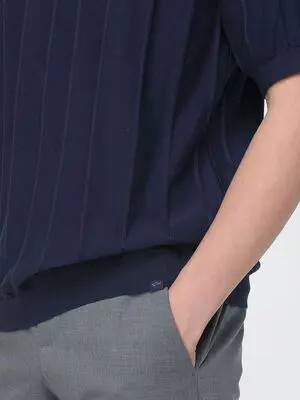 Paul & Shark Cotton Knit Polo Shirt - Blue
