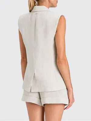 TWINSET Linen Blend Vest