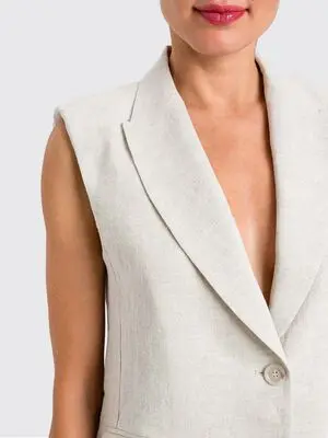 TWINSET Linen Blend Vest