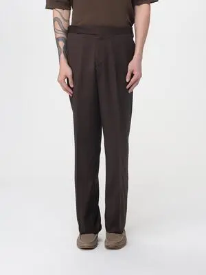 LARDINI Gabardine Tailored Trousers Brown