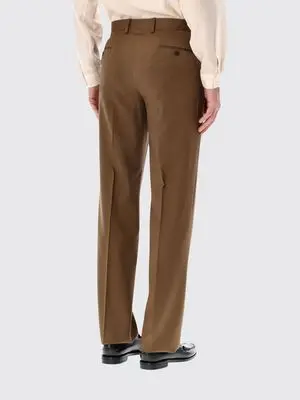 LARDINI Gabardine Tailored Trousers - Mud