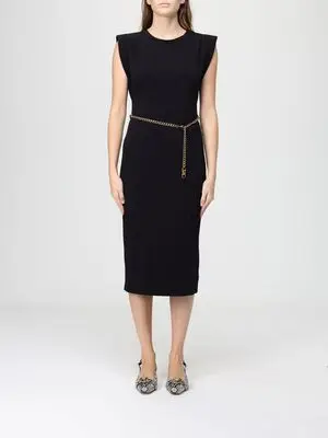 Michael Kors Sleeveless Chain Belted Dress