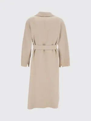 Max Mara Pure Virgin Wool Long Robe Coat - Beige