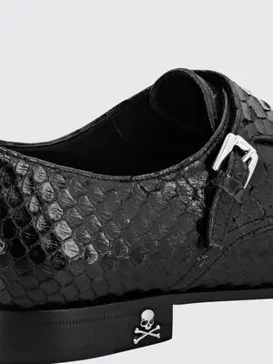 Philipp Plein Python Leather Monk Strap Shoes