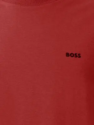 BOSS Cotton T-shirt With Logo - Red