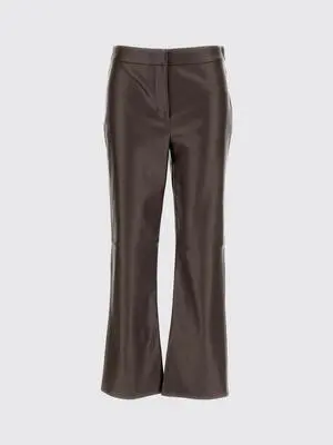 Max Mara Sublime Flared Mid-rise Calfskin Leather Pants - Brown