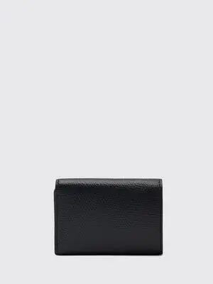Valentino Garavani Vlogo Signature Grained Leather Wallet - Black