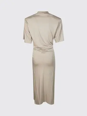 Andamane Midi Dress In Stretch Viscose - Grey