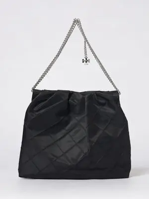 Tory Burch Fleming Quilted Nylon Bag - Black