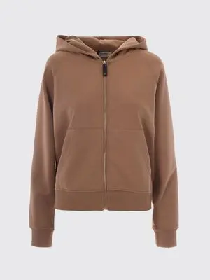 Max Mara Hooded Cotton Zip-up Sweatshirt - Brown