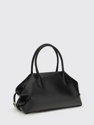 THEMOIRE Vegan Leather Talia Trunk Medium Bag - Black