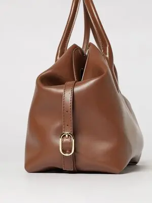 THEMOIRE Vegan Leather Talia Trunk Medium Bag - Brown