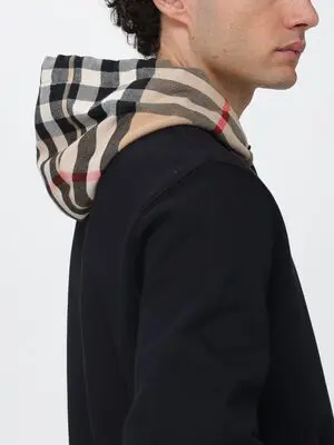 Burberry Checked Hooded Sweatshirt
