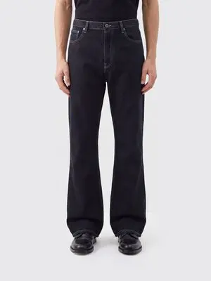Off-White The Half Arrow Mid-rise Straight Fit Jeans In Denim - Grey