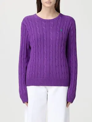 Polo Ralph Lauren Cable Knit Jumper - Ruby