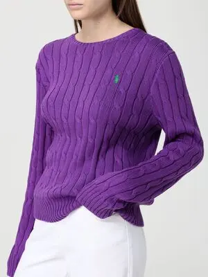 Polo Ralph Lauren Cable Knit Jumper - Ruby