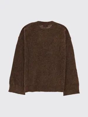 GANNI Crew-neck Wool Pullover With Logo