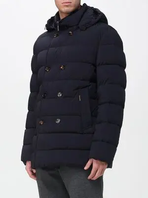 MOORER Quilted Double-breasted Jacket With Hood