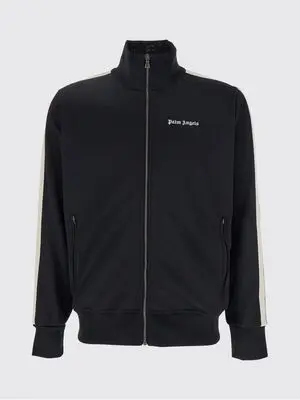 Palm Angels High Neck Technical Fabric Track Jacket With Logo