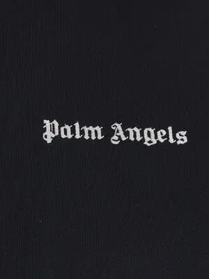 Palm Angels High Neck Technical Fabric Track Jacket With Logo