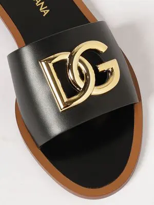 Dolce & Gabbana Dg Leather Slippers