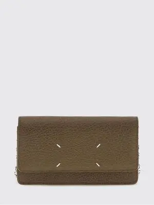 MAISON MARGIELA Grained Leather Wallet Bag - Brown