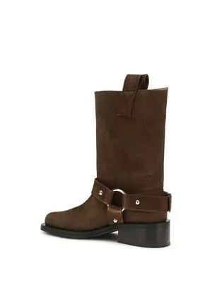 GANNI Suede Biker Boots