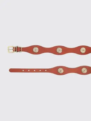 Etro Wave Leather Belt With Studs