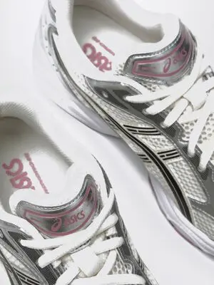 Asics Gel-kayano 14 Sneakers In Mesh And Laminated Rubber - Cream