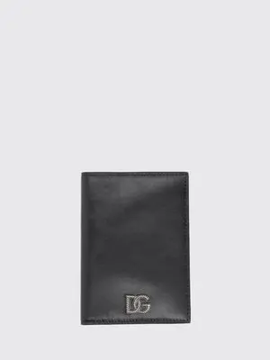 Dolce & Gabbana Dg Leather Passport Holder - Black