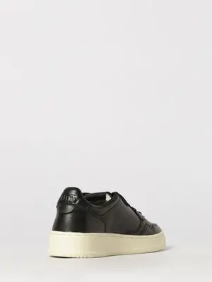 AUTRY Medalist Low Two-tone Calfskin And Suede Sneakers - Black