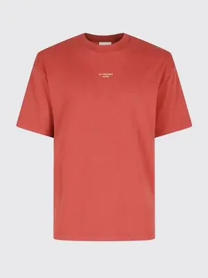 Drole De Monsieur Cotton T-shirt With Mini Logo - Red